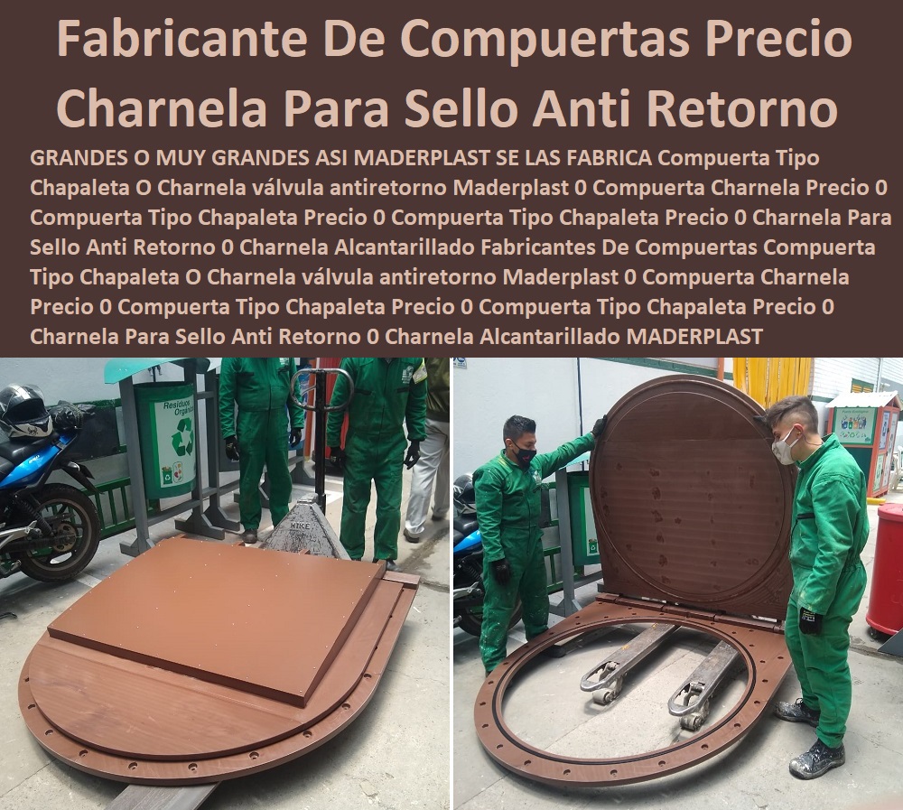 51 CHARNELAS 0 VÁLVULAS ANTI RETORNO 0 COMPUERTA TIPO CHAPALETA 0 TAPA ...